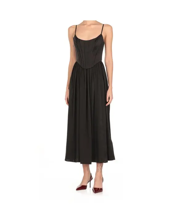 Zimmermann Pleated Flared Slip Dress