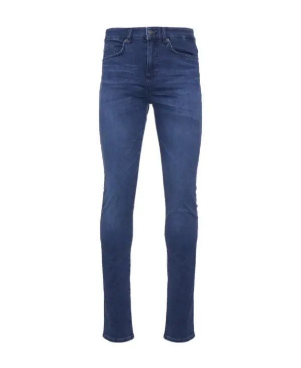 Hugo Boss High Waist Straight-leg Jeans - Blue