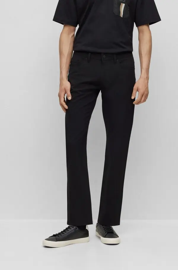 Hugo Boss Mid-rise Tapered-leg Trousers