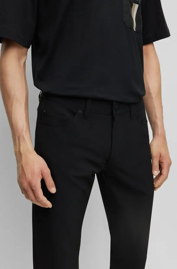 Hugo Boss Mid-rise Tapered-leg Trousers