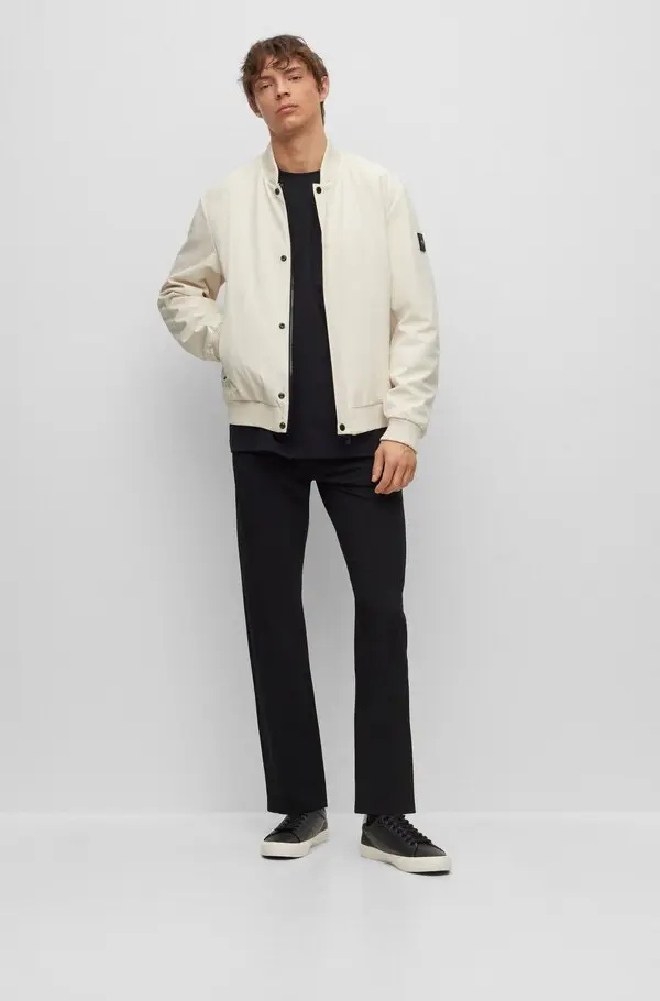 Hugo Boss Mid-rise Tapered-leg Trousers