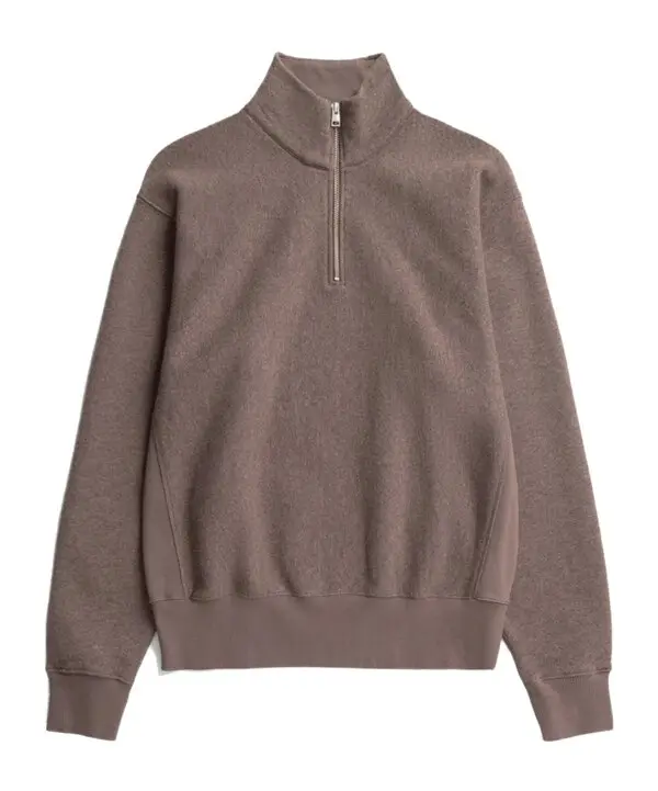 Norse Projects Wool Blend Half-zip Sweatshirt - Gray