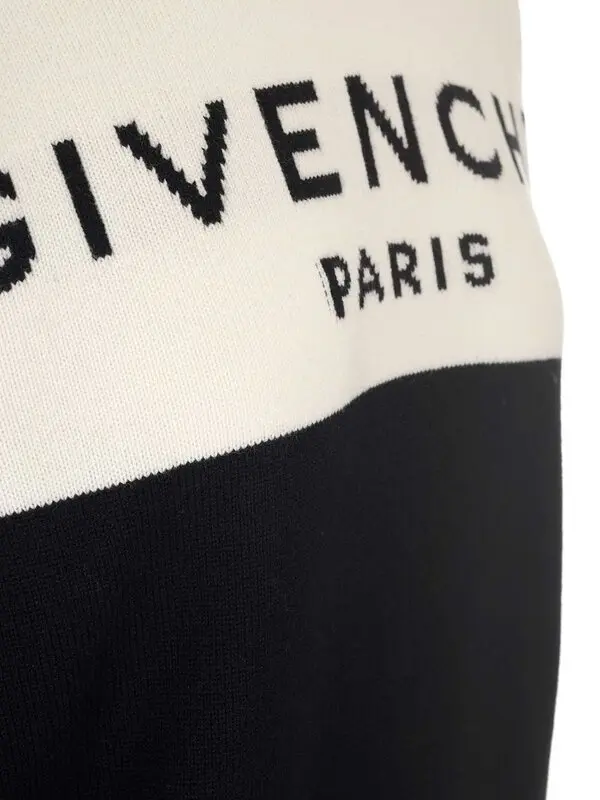 Givenchy Two Tone Logo Jacquard Pullover