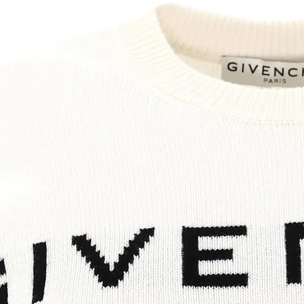 Givenchy Two Tone Logo Jacquard Pullover
