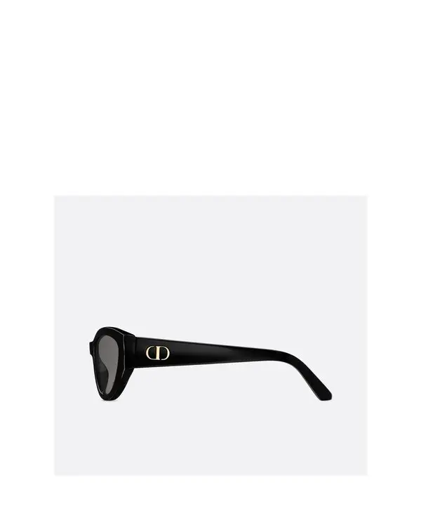 Dior Cat Eye Sunglasses With Gold Cd Logo - Black