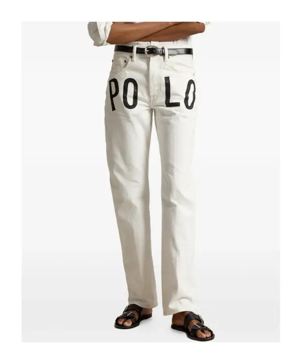 Ralph Lauren Straight Print Trousers