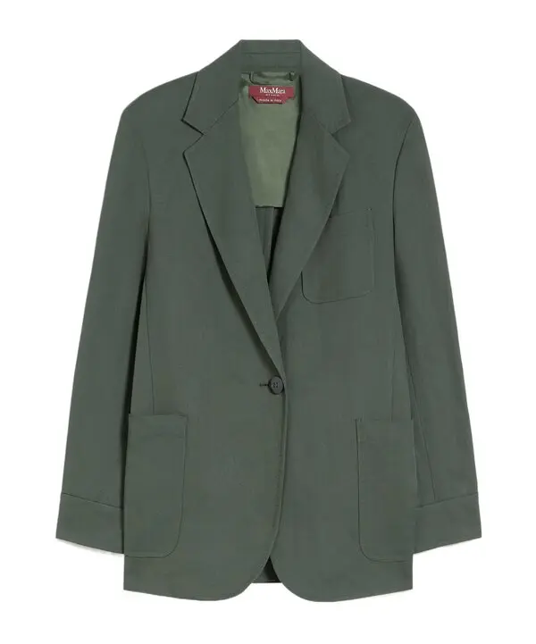 Max Mara Long-sleeved Suit Jacket - Khaki