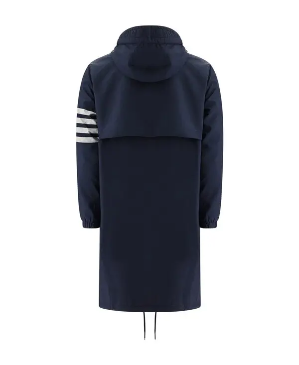Thom Browne 4-bar Long Hooded Parka