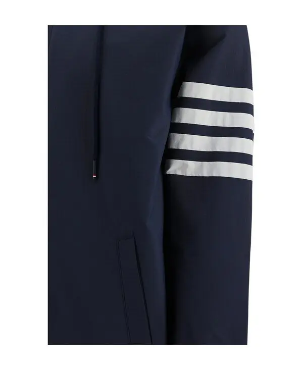 Thom Browne 4-bar Long Hooded Parka