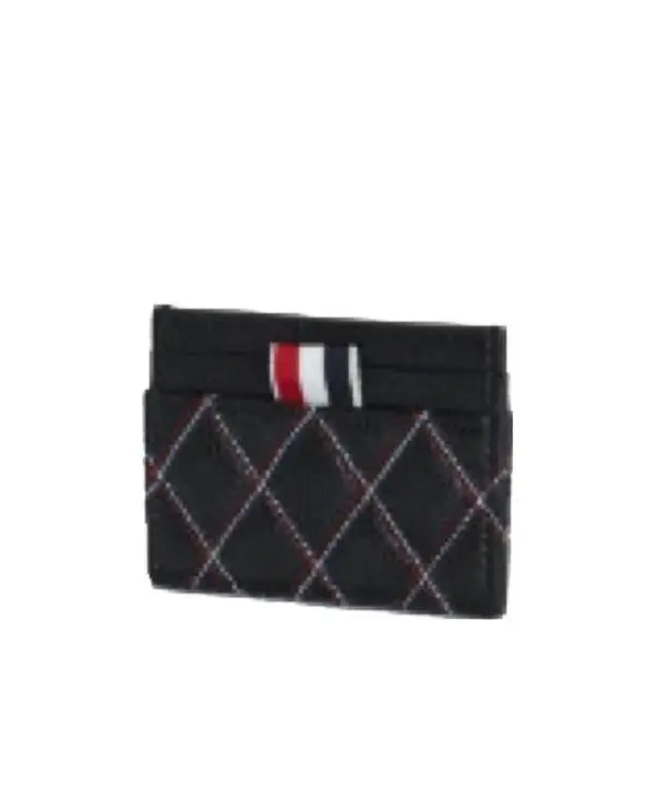 Thom Browne Quilted-effect Cardholder - Black
