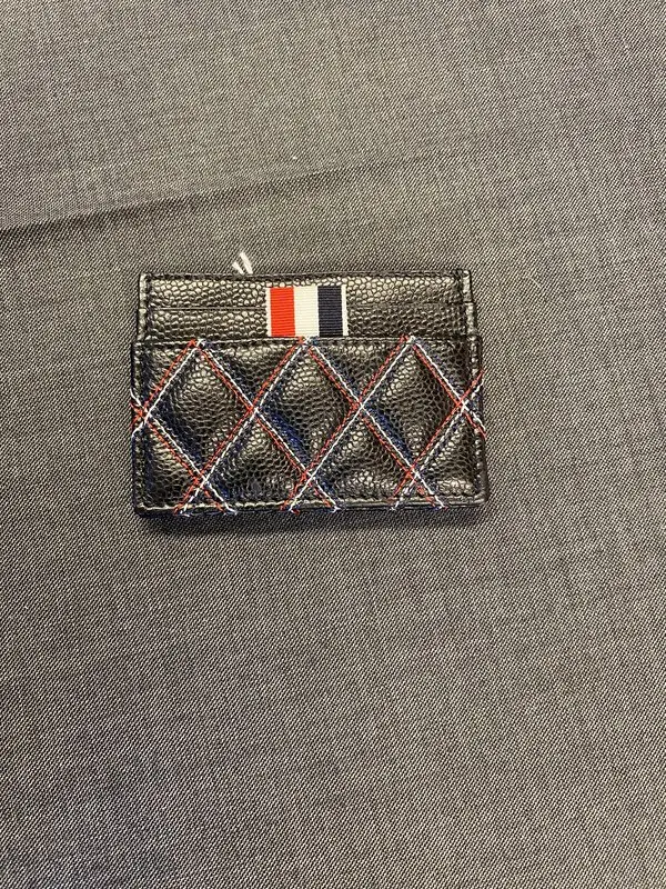 Thom Browne Quilted-effect Cardholder