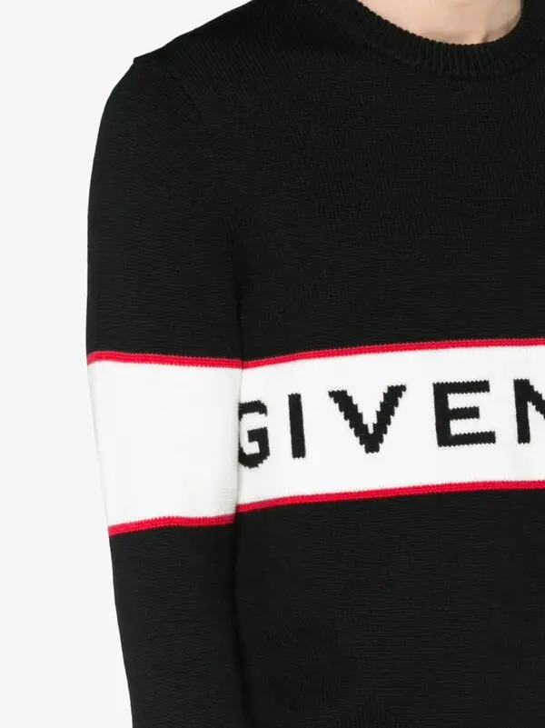 Givenchy Logo Intarsia Knitted Jumper