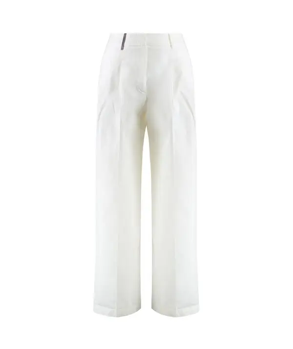 Peserico Tapered Trousers - White