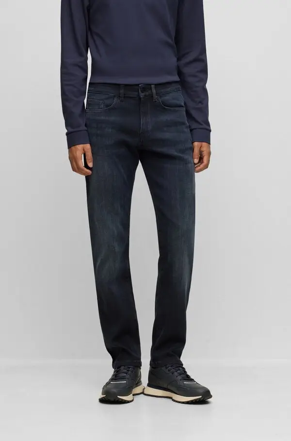 Hugo Boss Logo-patch Cotton Jeans