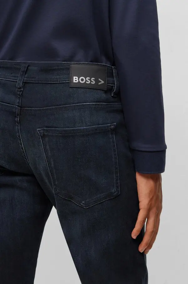 Hugo Boss Logo-patch Cotton Jeans
