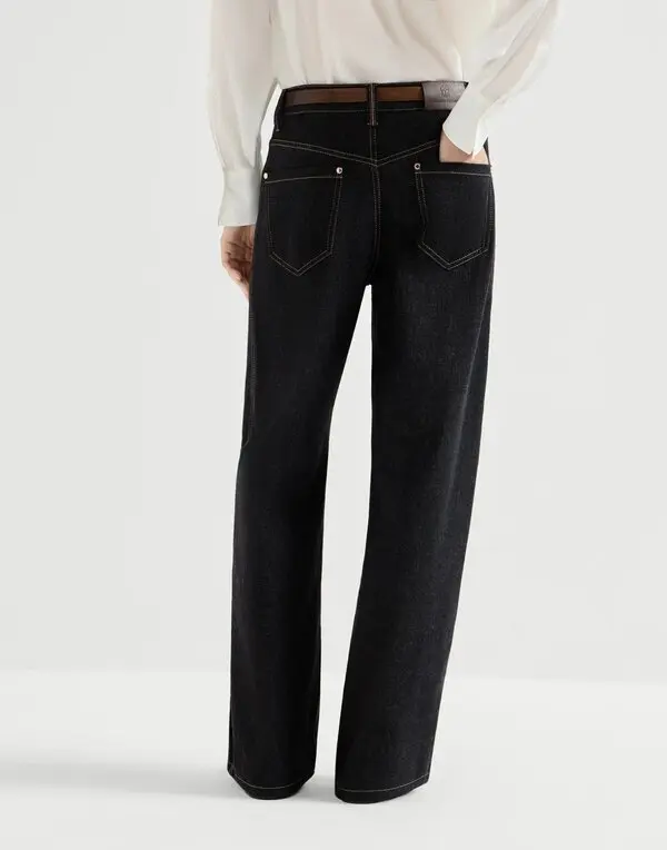 Brunello Cucinelli Loose Flared Jeans - Black
