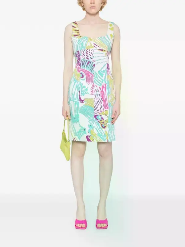 Emilio Pucci Printed V-neck Mini Dress