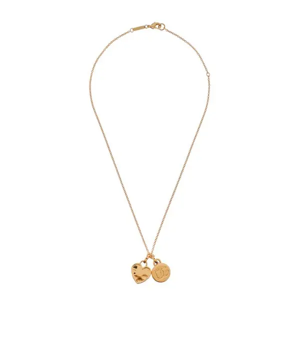 Dolce & Gabbana Dolce Gabbana Logo Pendant Necklace - Yellow