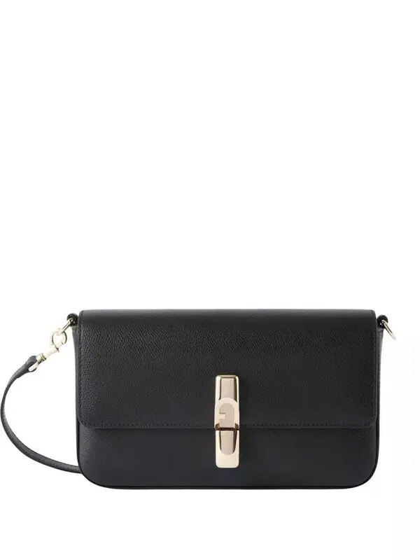 Furla Iride Leather Cross Body Bag - Black