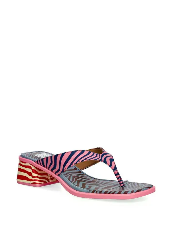Camper Twins Zebra-print Sandals
