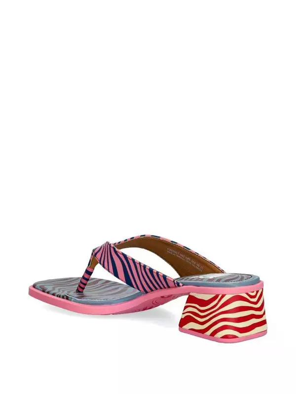 Camper Twins Zebra-print Sandals