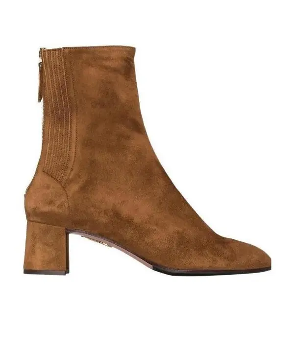 AQUAZZURA Zip-up Ankle Boots - Brown