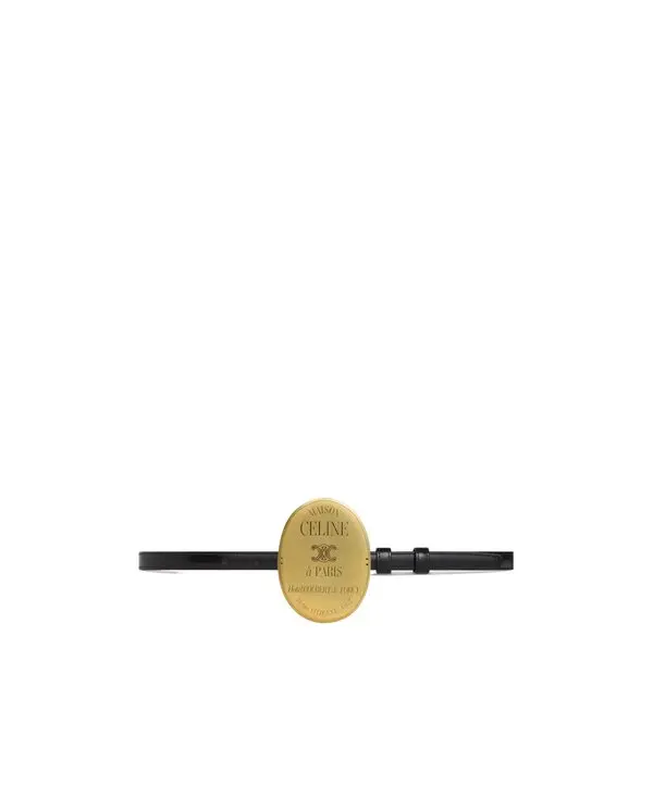 Celine Maison Belt 13mm In Taurillon Leather