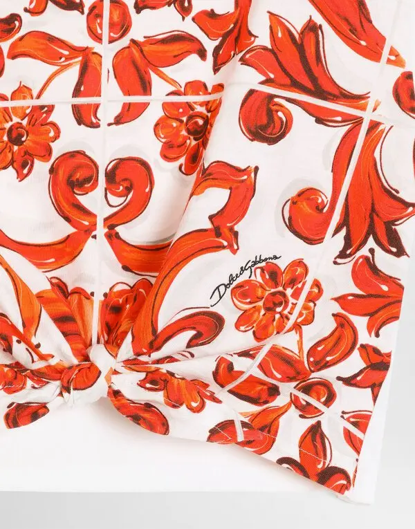 Dolce & Gabbana Majolica Print Jersey T-shirt