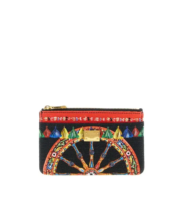 Dolce & Gabbana Zipper Card Holder - Black