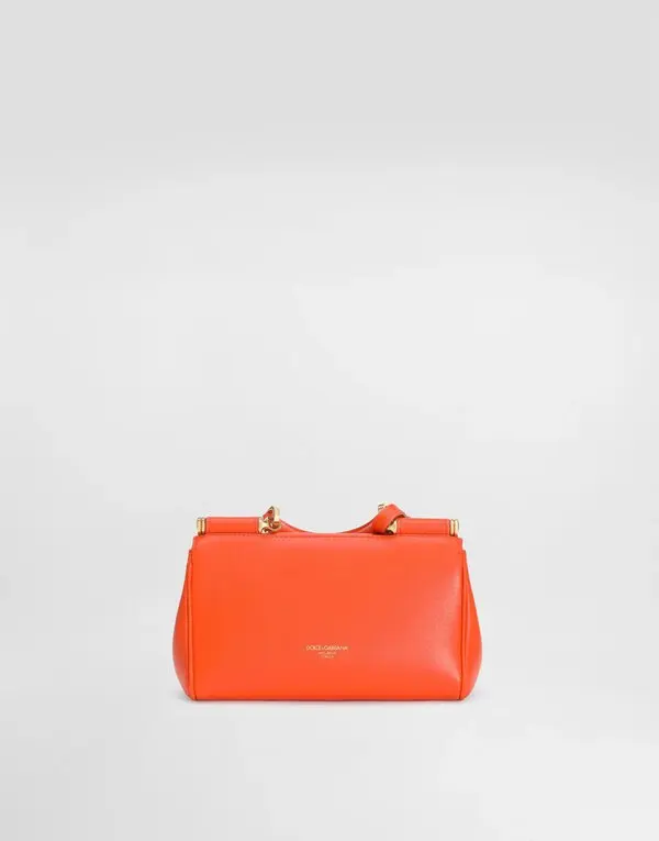 Dolce & Gabbana Mini Sicily Handbag In Calfskin - Orange
