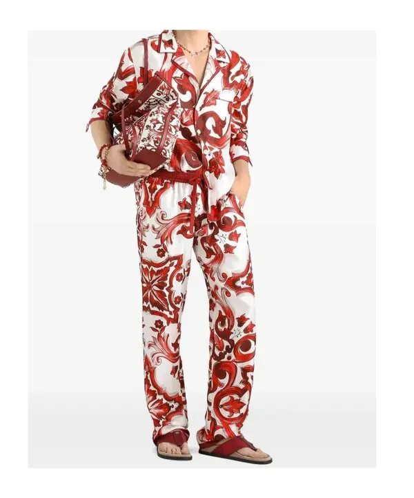 Dolce & Gabbana Majolica-print Vanity Twill Shirt