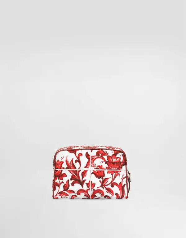 Dolce & Gabbana Majolica-print Poplin Handbag - Red