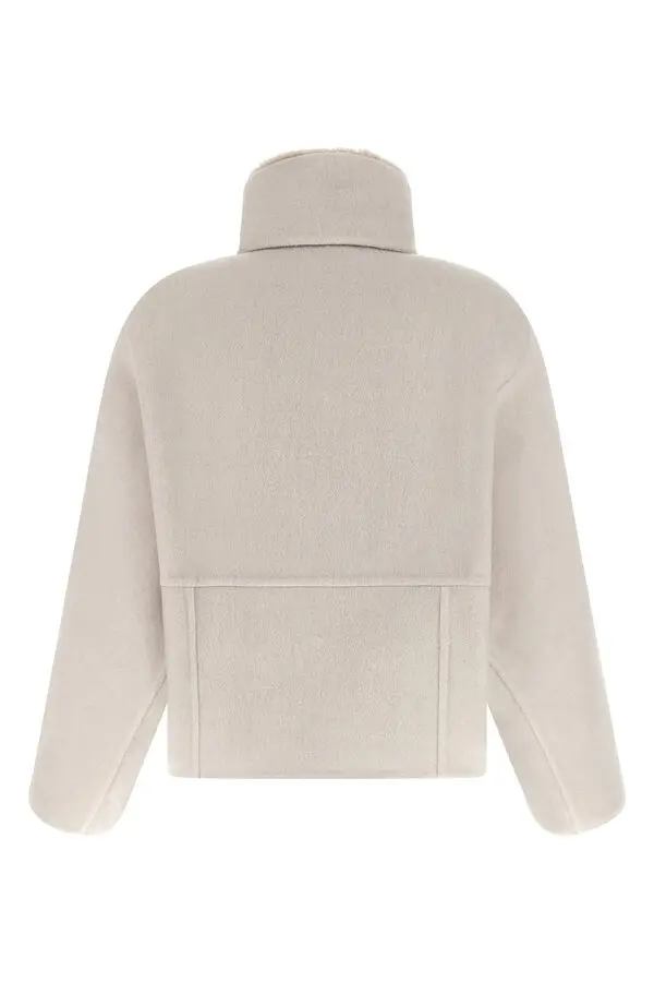 Brunello Cucinelli Shearling-trimmed Bat-sleeve Coat
