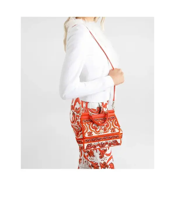 Dolce & Gabbana Small Sicily Handbag With Majolica Embroidery