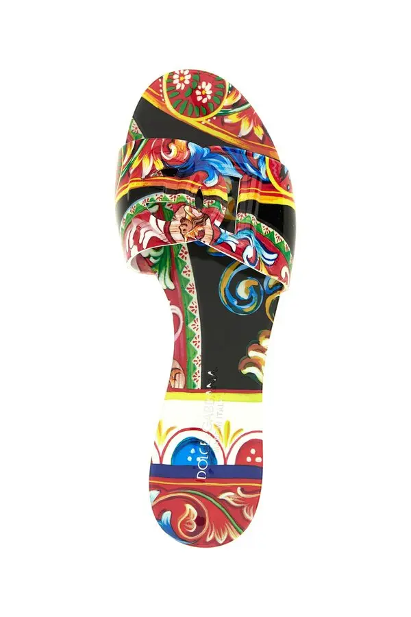 Dolce & Gabbana Embellished Slip-on Sandals