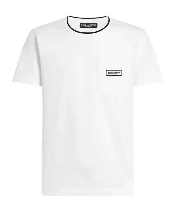 Dolce & Gabbana Cotton T-shirt With Logo - White