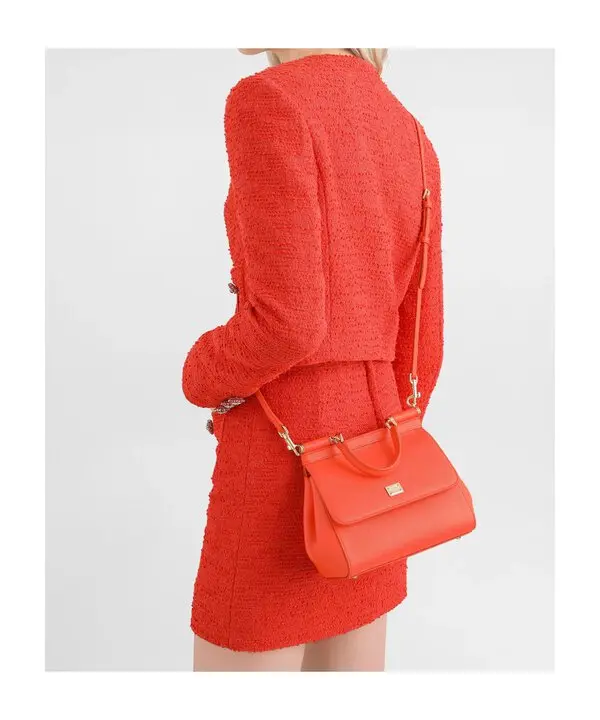 Dolce & Gabbana Medium Sicily Handbag - Orange