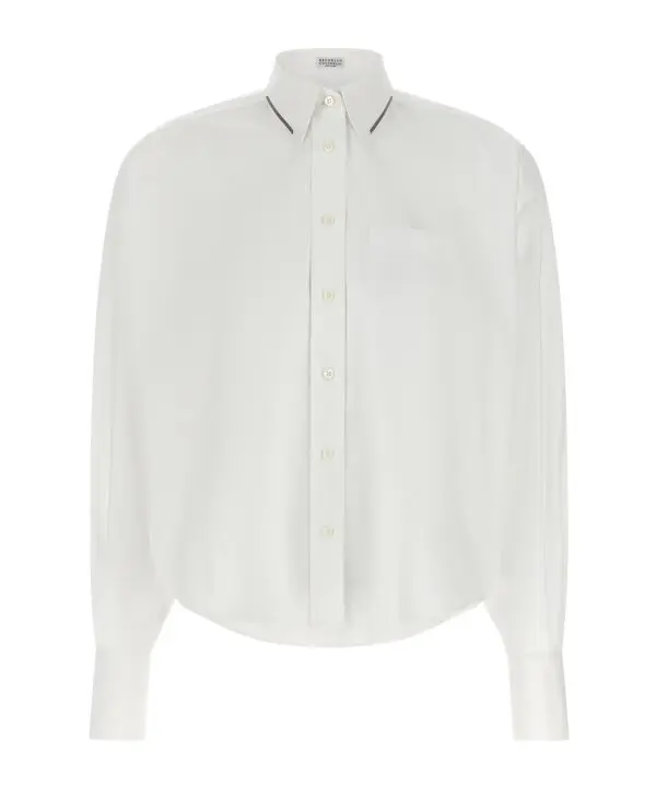 Brunello Cucinelli Long Sleeve Shirt - White