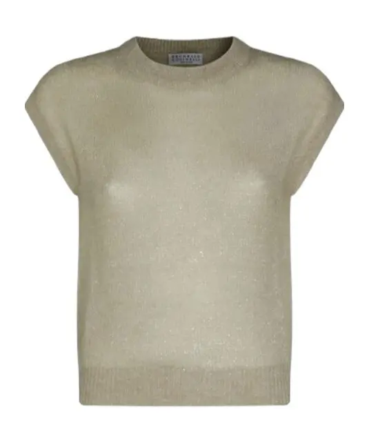 Brunello Cucinelli Knitted Top - Nude