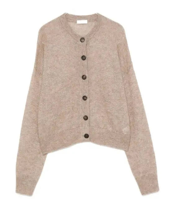 Brunello Cucinelli Sheer Knit Button-up Cardigan - Nude