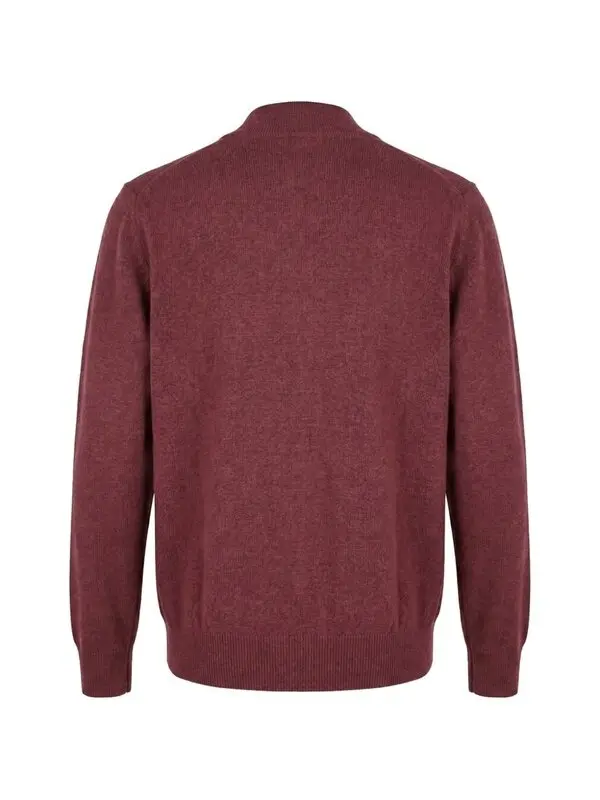 Brunello Cucinelli Half-zip Cashmere Sweater - Red