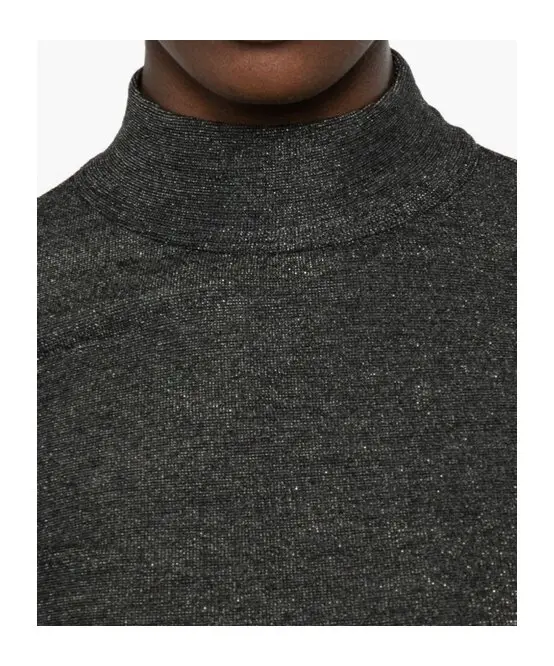 Brunello Cucinelli High Neck Metallic-effect Sweater