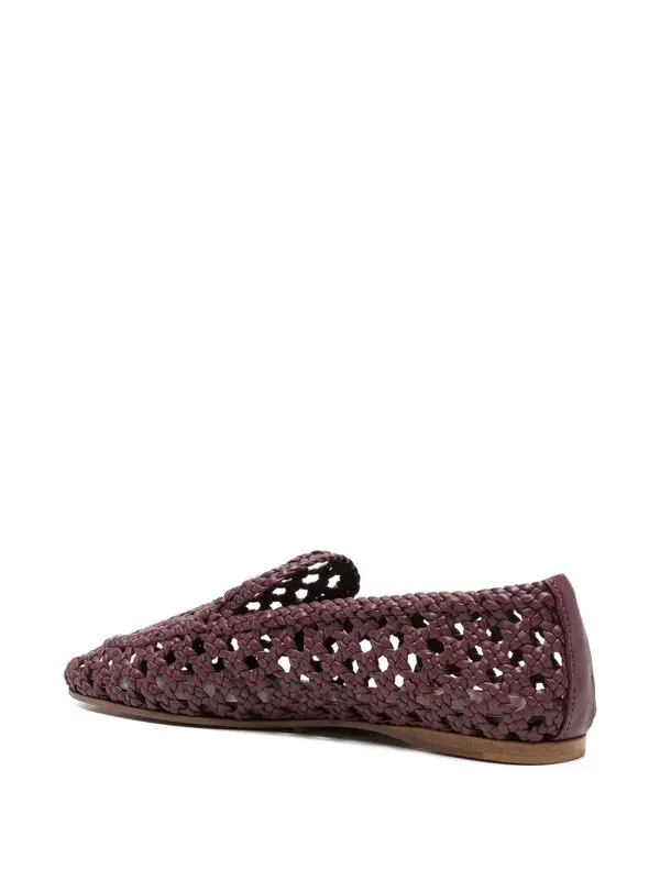 FORTE_FORTE Woven Openwork Loafers