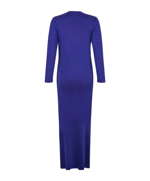 TOM FORD Plunging Neckline Front Slit Maxi Dress