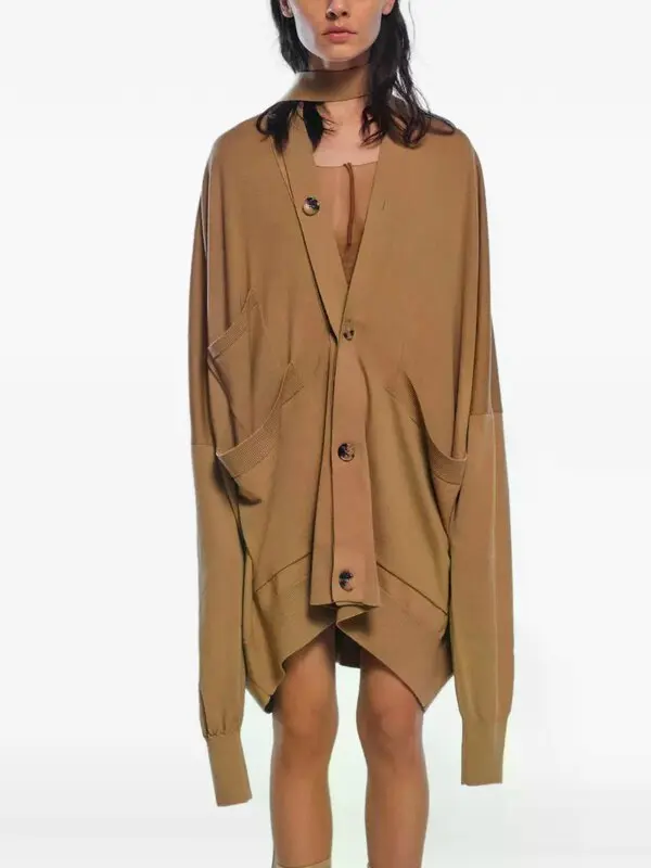 ROT Oversized V-neck Cardigan