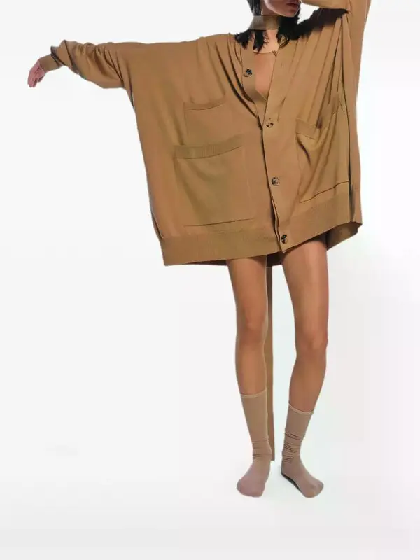ROT Oversized V-neck Cardigan