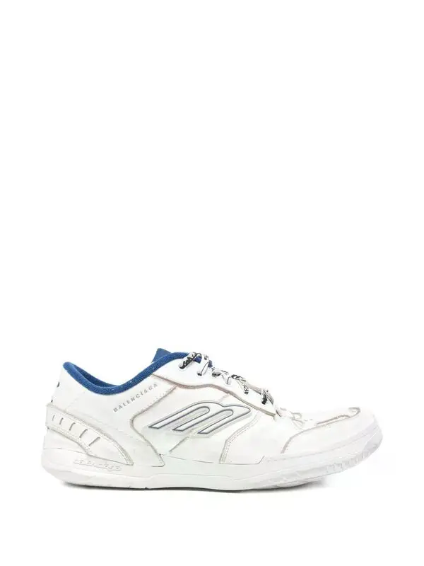 Balenciaga Hamptons Lace-up Sneakers - White