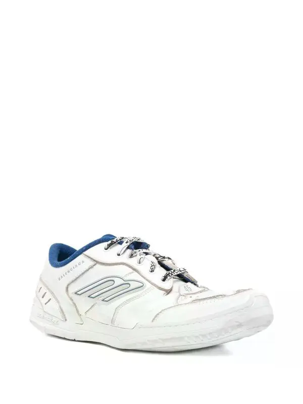 Balenciaga Hamptons Lace-up Sneakers - White
