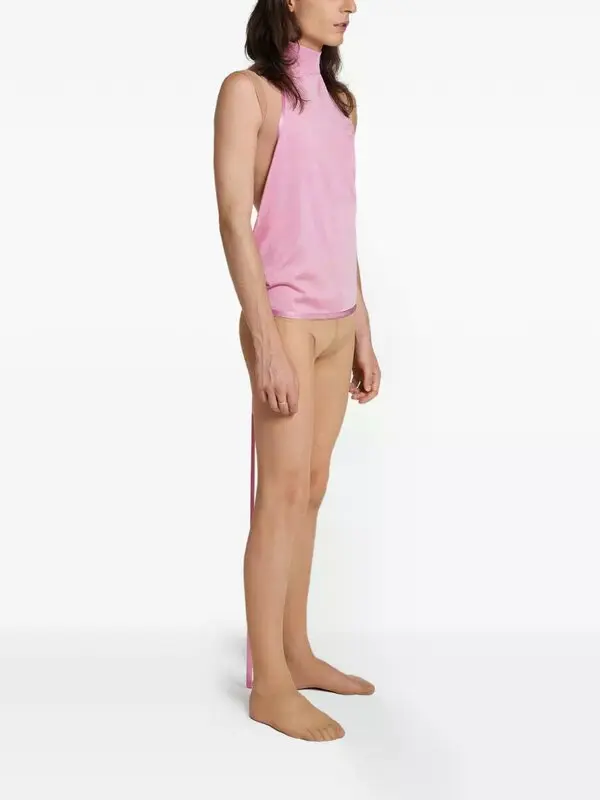 ROT Halter Silk Top