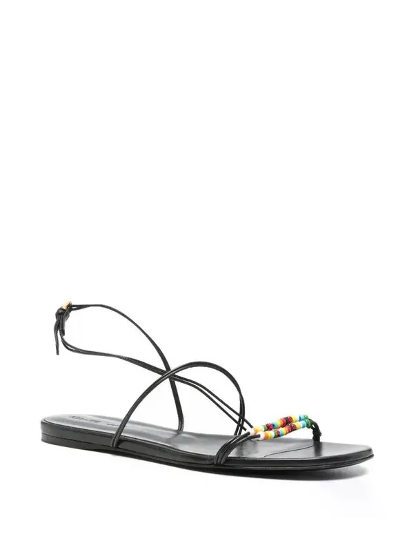 Khaite Loop Beaded-embellished Sandals